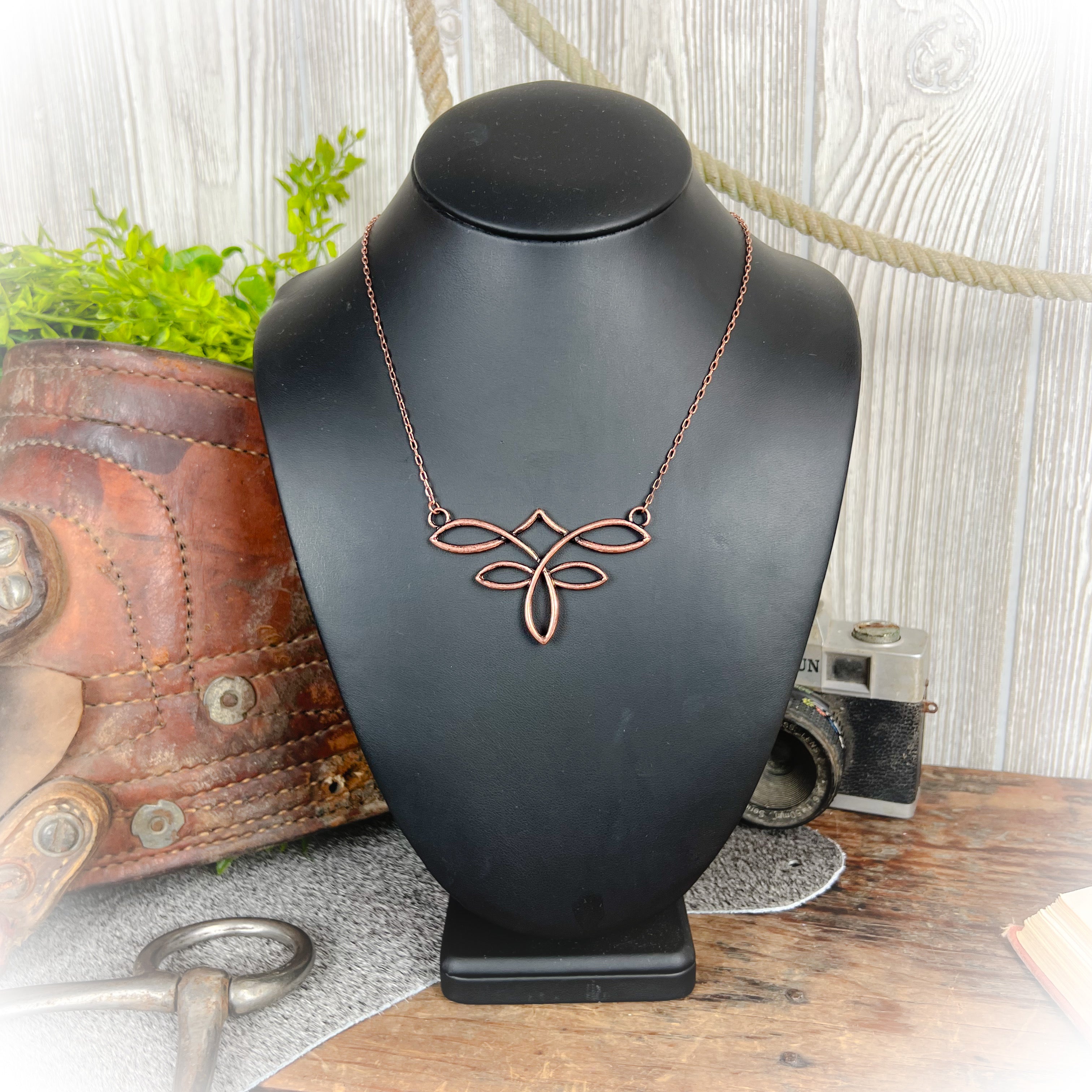 All Laced Up Boot Stitch Necklace - Bronze – Punchy Cactus Boutique ...